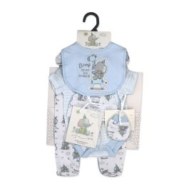 Boys 6 Piece Gift Set: Flump The Elephant Blue