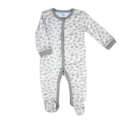 Holiday NB AOP Snap Sleepers: Snowflake