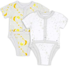 2 Pack Galaxy Theme Diaper Vest : Grey